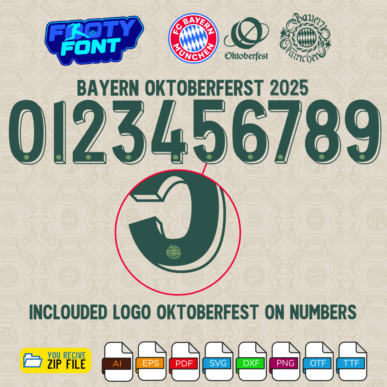 Bayern Munich Font Oktoberfest 2025 Special Edition | footyfont