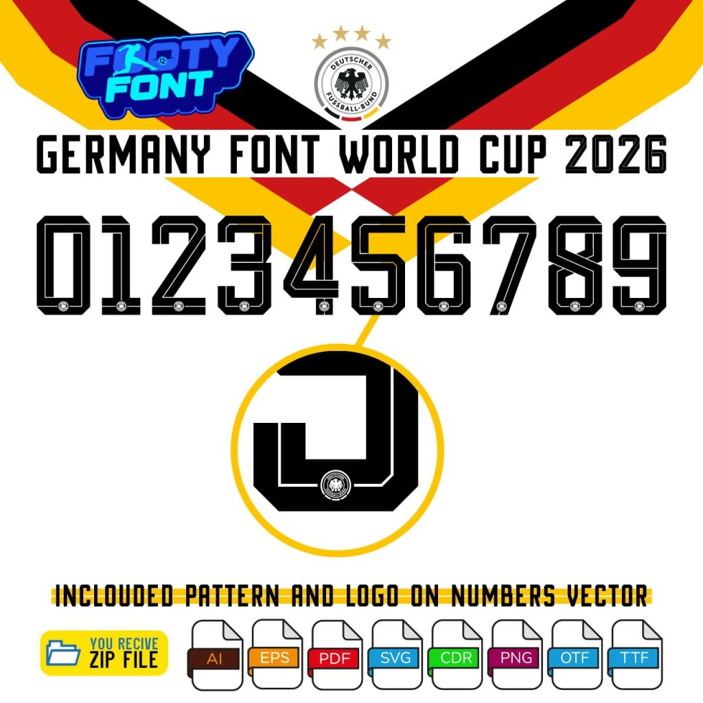 Germany World Cup 2026 Font Football | footyfont