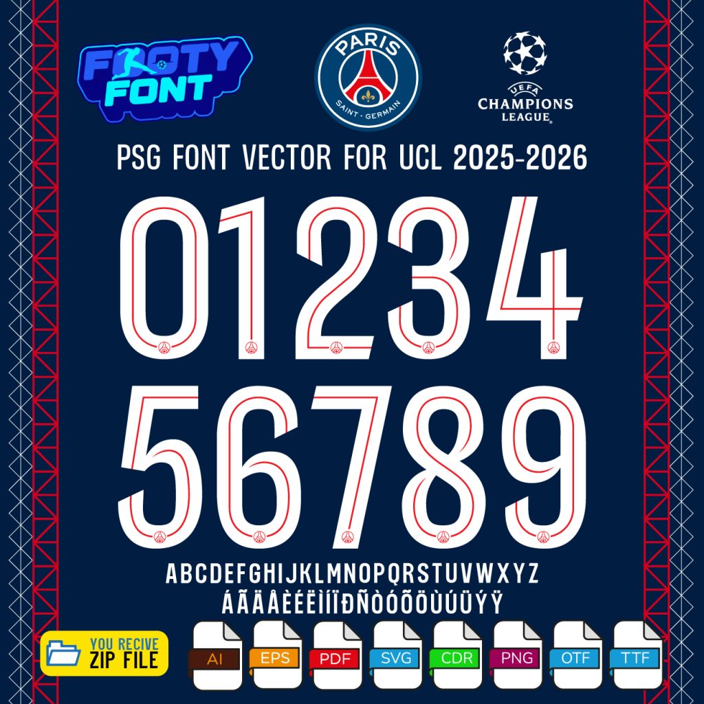 Footy Font | Football Font 2025/2026 (UCL,Premier league...)