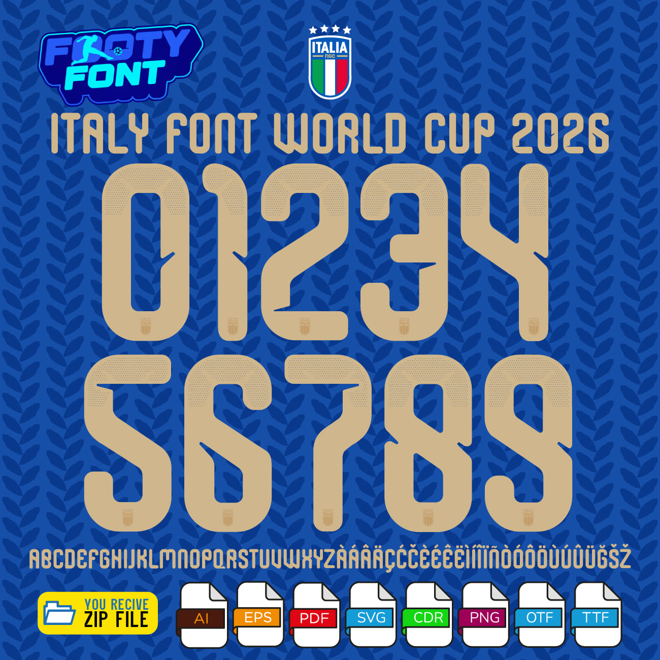 Footy Font | Football Font 2025/2026 (UCL,Premier league...)