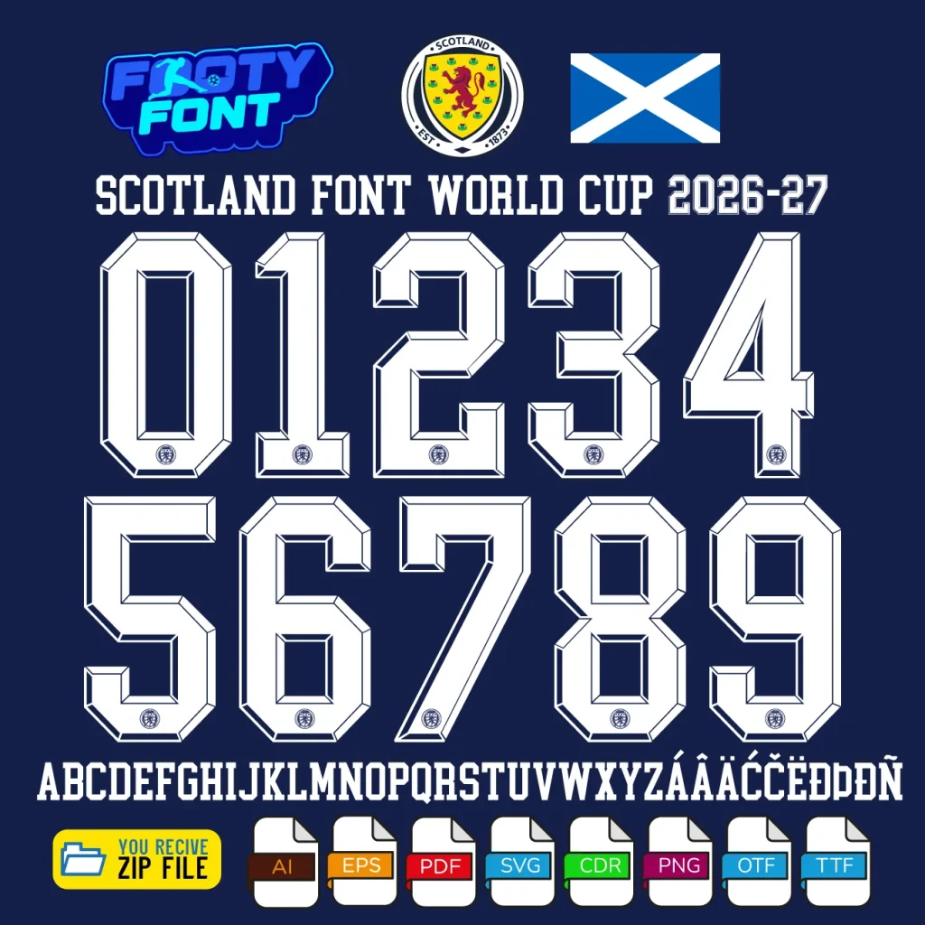 Scotland Font World Cup 2026 | footyfont