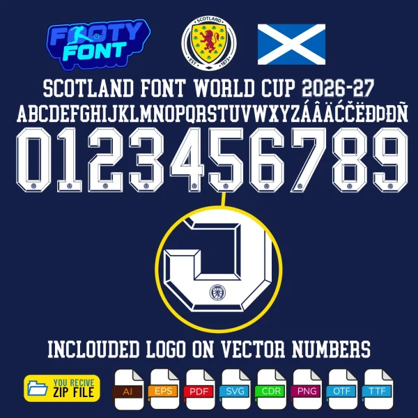 Scotland Font World Cup 2026 | footyfont